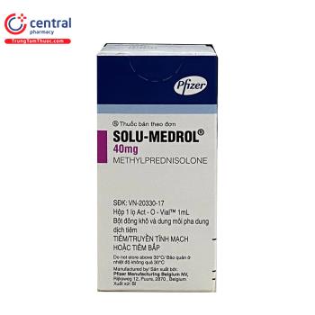 Thuốc Solu-Medrol 40mg: tác dụng, cách dùng và lưu ý sử dụng