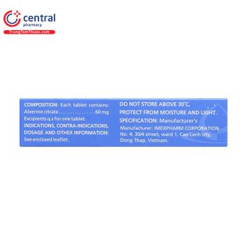 [CHÍNH HÃNG] Thuốc Sparenil 60 giảm các cơn đau do co thắt tiêu hóa