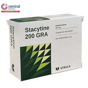 Thuốc tiêu nhầy Stacytine 200 GRA (gói): tác dụng, liều dùng, giá bán