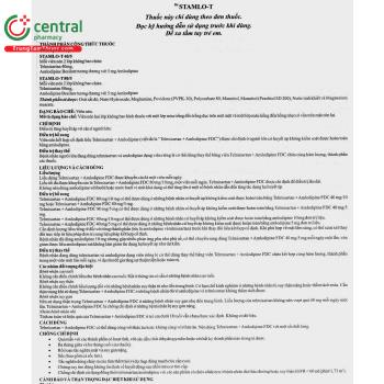 Thuốc Stamlo-T 40mg/5mg - Điều trị tăng huyết áp vô căn ở người lớn