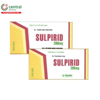 Thuốc Sulpirid 200mg Danapha chỉ định điều trị tâm thần phân liệt