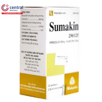 [CHÍNH HÃNG] Thuốc Sumakin 250/125 - Điều trị các bệnh nhiễm khuẩn