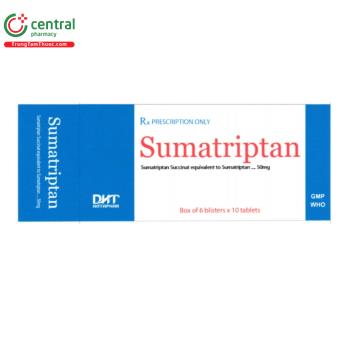 Thuốc Sumatriptan 50mg Dược Hà Tây điều trị cơn đau nửa đầu cấp tính
