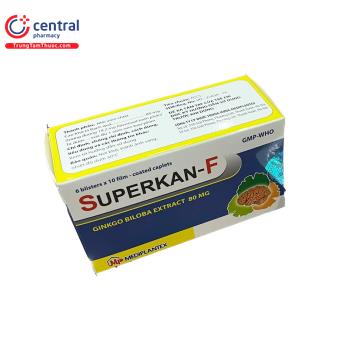 [CHÍNH HÃNG] Thuốc Superkan F - Tăng cường trí nhớ, cải thiện lão suy