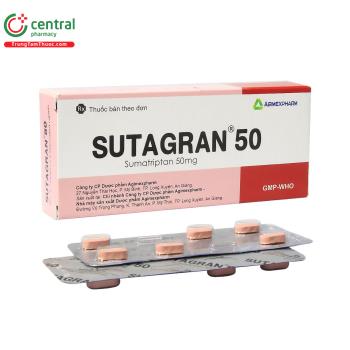 Thuốc Sutagran 50 điều trị tích cực chứng đau nửa đầu cấp