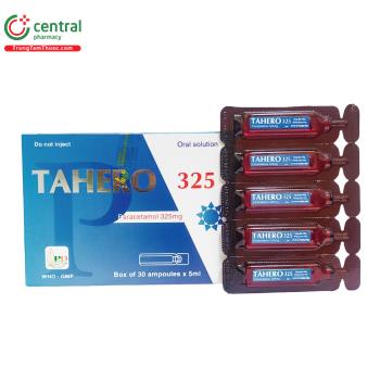 Thuốc Tahero 325 - giảm đau từ nhẹ đến vừa, hạ sốt nhanh chóng