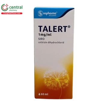 Thuốc Talert 1mg/ml Sopharma điều trị viêm mũi dị ứng theo mùa