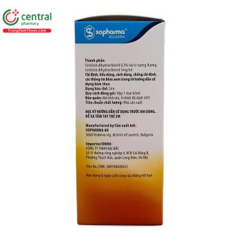 Thuốc Talert 1mg/ml Sopharma điều trị viêm mũi dị ứng theo mùa