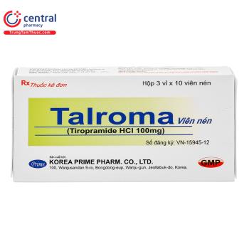 Thuốc Talroma điều trị co thắt dạ dày và hội chứng ruột kích thích