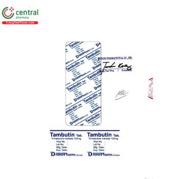 Thuốc Tambutin Tablet trị hội chứng ruột kích thích, nôn do thói quen