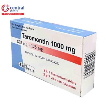 [CHÍNH HÃNG] Thuốc Taromentin 1000mg - Thuốc điều trị nhiễm trùng cho ...