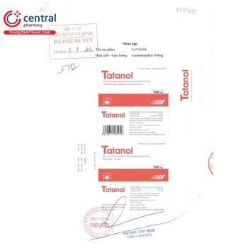 [CHÍNH HÃNG] Thuốc Tatanol 500mg: Giảm đau hạ sốt hiệu quả