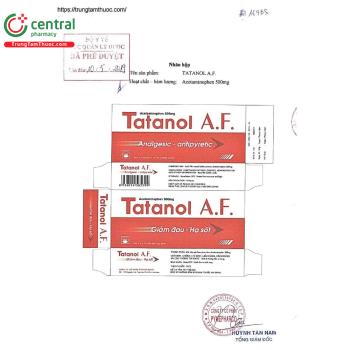 Thuốc Tatanol A.F. 500mg: Công dụng, liều dùng và lưu ý khi sử dụng