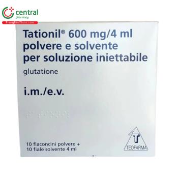 Thuốc Tationil 600mg/4ml điều trị suy giảm glutathione tăng cường miễn dịch