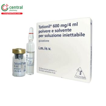 Thuốc Tationil 600mg/4ml điều trị suy giảm glutathione tăng cường miễn dịch