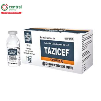 Thuốc Tazicef 2g - Điều trị các trường hợp nhiễm khuẩn Gram âm nặng