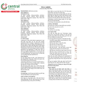 Thuốc Telcardis 20 - Điều trị tăng huyết áp ở người trưởng thành
