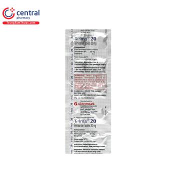 [CHÍNH HÃNG] Thuốc Telma 20 điều trị các bệnh tim mạch