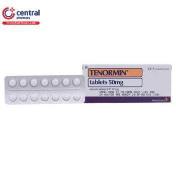 Thuốc Tenormin Tablets 50mg AstraZeneca- thuốc điều trị cao huyết áp