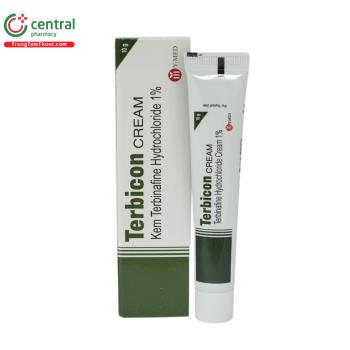 Thuốc Terbicon Cream 1% điều trị nấm trên da như nấm da chân, lang ben