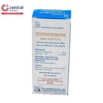 [CHÍNH HÃNG] Thuốc Testosterone 40mg Softgel thay thế Testosterone