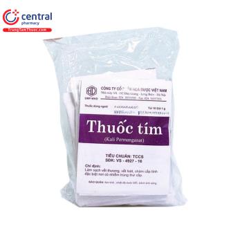 Thuốc tím Hóa Dược giúp làm sạch vết thương, vết loét, chàm cấp tính