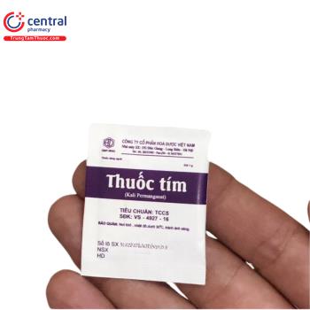 Thuốc tím Hóa Dược giúp làm sạch vết thương, vết loét, chàm cấp tính