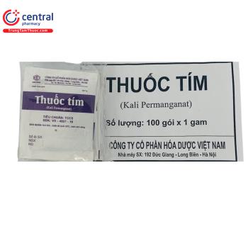 Thuốc tím Hóa Dược giúp làm sạch vết thương, vết loét, chàm cấp tính
