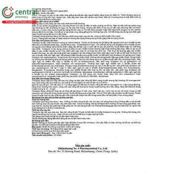 Thuốc Tinidazole Injection 100ml:400mg kháng sinh điều trị nhiễm khuẩn