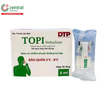 Thuốc TOPI Nebuliser (Tobramycin) điều trị nhiễm trùng phổi mạn tính