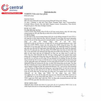 [CHÍNH HÃNG] Thuốc Torfin 50 điều trị rối loạn cương dương