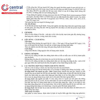 [CHÍNH HÃNG] Thuốc Toulalan 50mg điều trị triệu chứng dạ dày - ruột