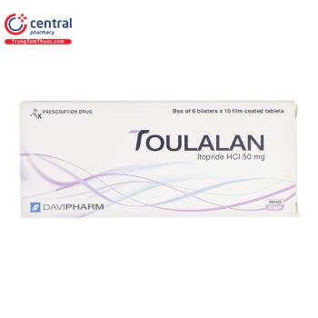 [CHÍNH HÃNG] Thuốc Toulalan 50mg điều trị triệu chứng dạ dày - ruột
