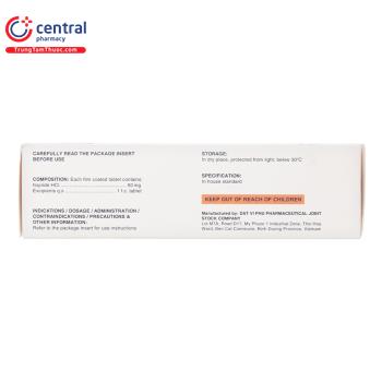 [CHÍNH HÃNG] Thuốc Toulalan 50mg điều trị triệu chứng dạ dày - ruột