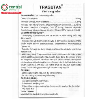 Thuốc Tragutan trị chứng ho do dị ứng hầu họng, làm dịu cơn hầu họng