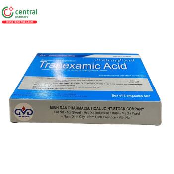 Thuốc Tranexamic acid 250mg/5ml Dược phẩm Minh Dân phòng và điều trị ...
