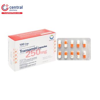 [CHÍNH HÃNG] Thuốc Transamin Capsuales 250mg ức chế tiêu fibrin huyết