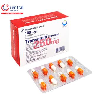 [CHÍNH HÃNG] Thuốc Transamin Capsuales 250mg ức chế tiêu fibrin huyết