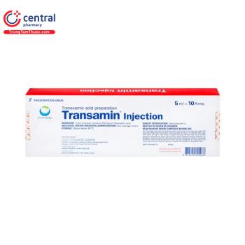 Thuốc Transamin Injection 250mg/5ml - Thuốc ngăn chảy máu phẫu thuật