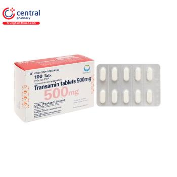 [CHÍNH HÃNG] Thuốc Transamin Tab.500mg có tác dụng cầm máu hiệu quả