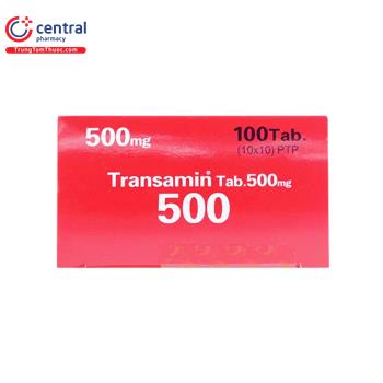 [CHÍNH HÃNG] Thuốc Transamin Tab.500mg có tác dụng cầm máu hiệu quả