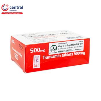 [CHÍNH HÃNG] Thuốc Transamin Tab.500mg có tác dụng cầm máu hiệu quả