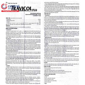 [CHÍNH HÃNG] Thuốc Travicol Flu giúp hạ sốt, giảm đau, giảm ho