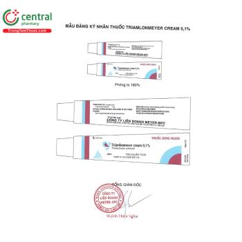 Thuốc Triamlonmeyer Cream 0,1% giảm viêm và ngứa ở các bệnh ngoài da