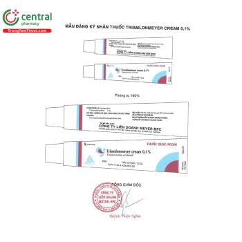 Thuốc Triamlonmeyer Cream 0,1% giảm viêm và ngứa ở các bệnh ngoài da