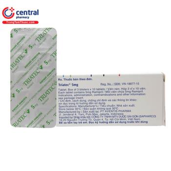 Thuốc Triatec 5mg - Thuốc điều trị tăng huyết áp hiệu quả