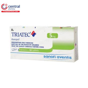 Thuốc Triatec 5mg - Thuốc điều trị tăng huyết áp hiệu quả