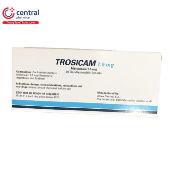[CHÍNH HÃNG] Thuốc Trosicam 7.5mg - Điều trị bệnh viêm khớp dạng thấp