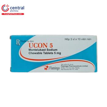 [CHÍNH HÃNG] Thuốc Ucon 5mg phòng và điều trị hen phế quản mạn tính