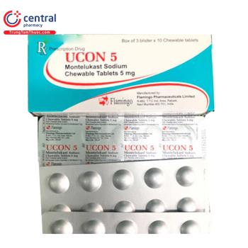 [CHÍNH HÃNG] Thuốc Ucon 5mg phòng và điều trị hen phế quản mạn tính